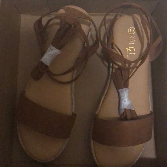Shoes | Brand New Beautiful Dark Camel Colored Sandals | Poshmark